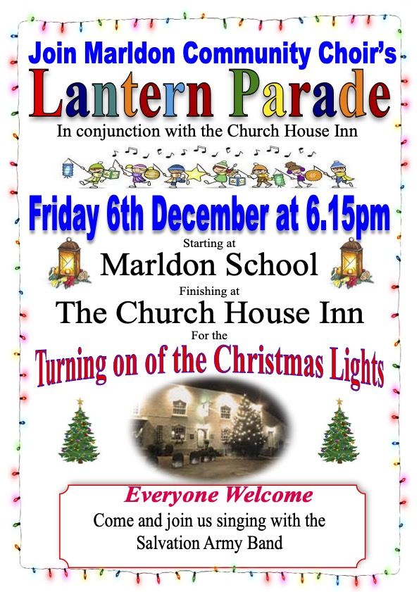 Christmas lantern parade – Marldon Community Choir